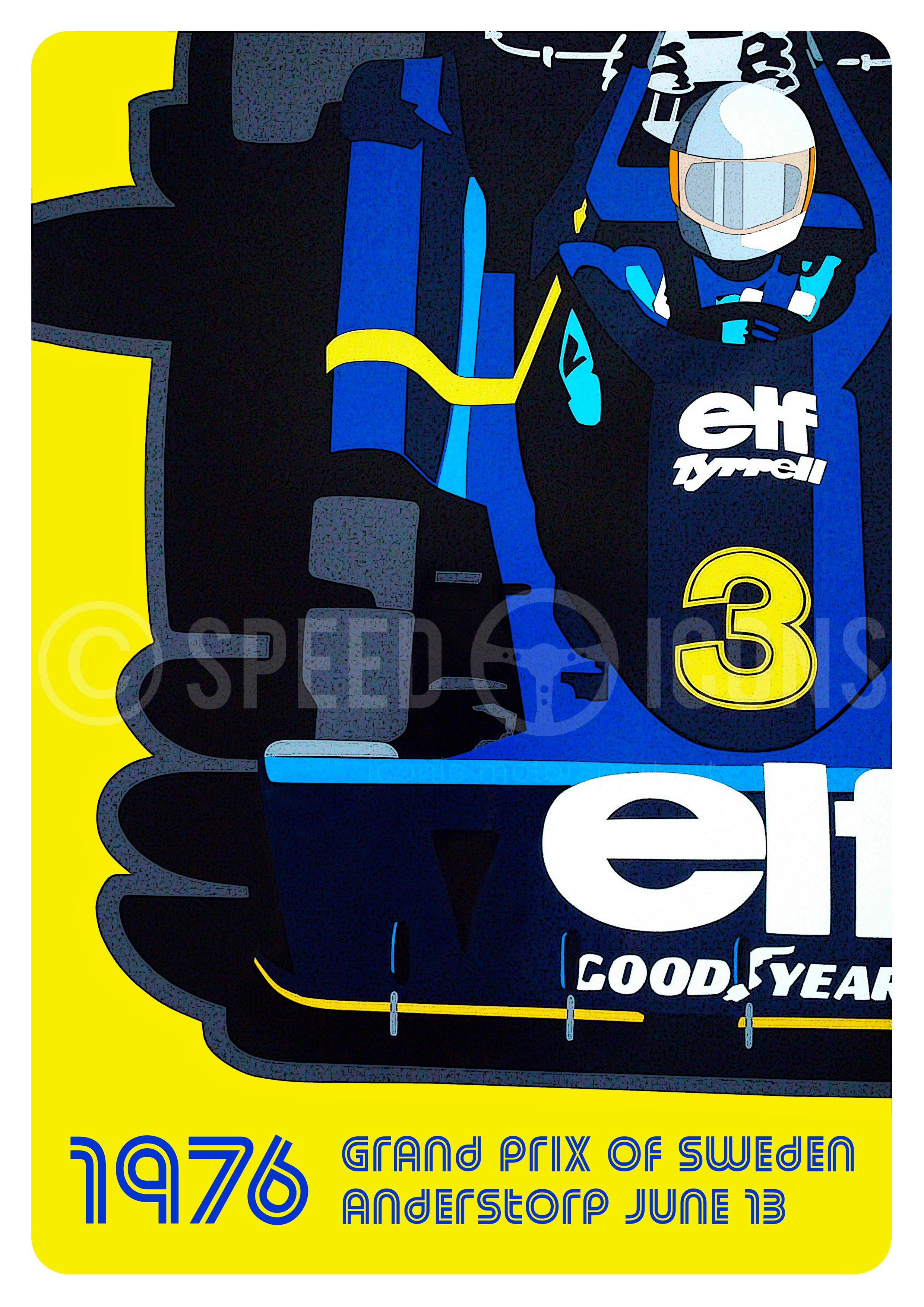 BPC (Bedroom Poster Collection) 1976 Tyrrell P34 – JoelClark.Artist